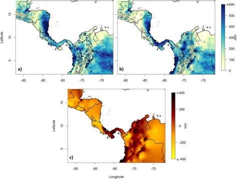 July 2009 Precipitation—a And B Chirp And Bayesian Median Predictive Download Scientific