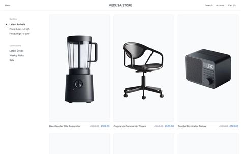 Medusa Nextjs Commerce Template