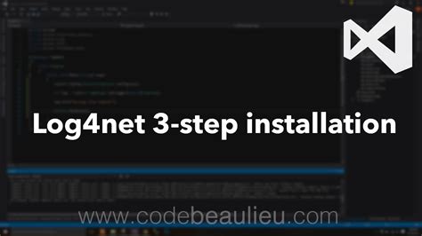 log4net simple 3 step install youtube