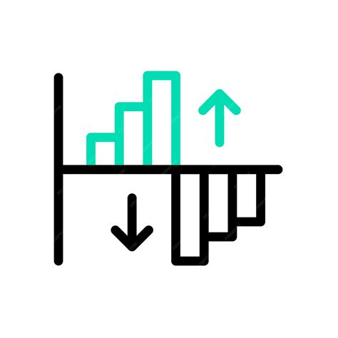 Premium Vector A Graphic Of A Bar Chart Showing A Chart With A Green