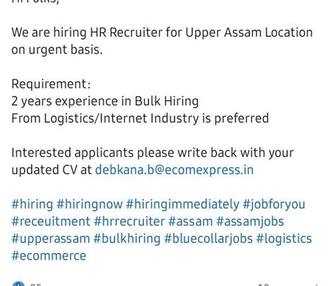 Avinash Sk On Linkedin Follow Hiring Hiringimmediately Hiringnow