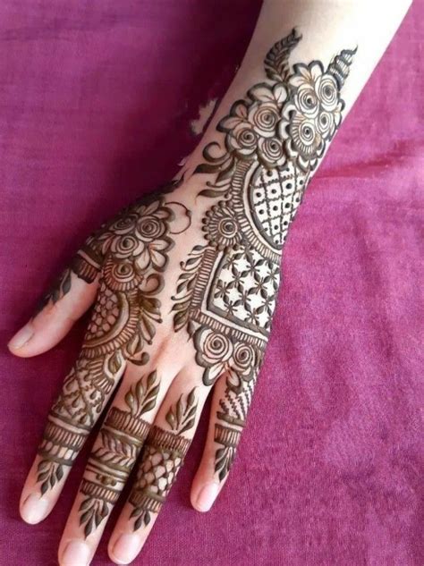Arabic Back Hand Bridal Mehndi Designs Unique Modern Full Hand