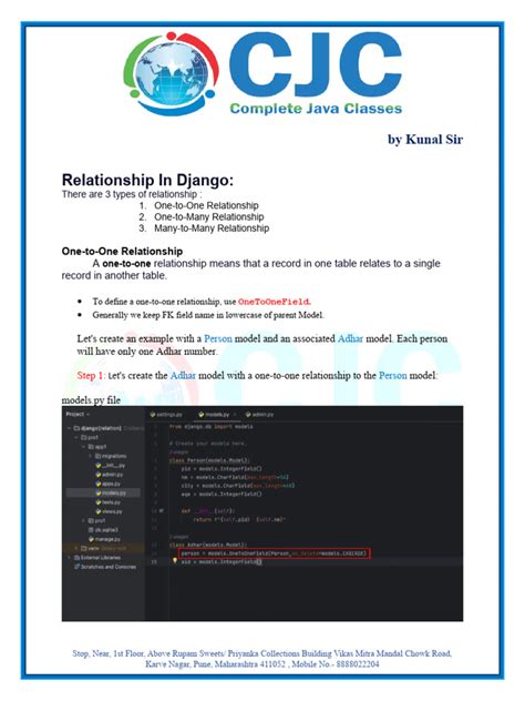 Django Relationship Pdf Computing Software