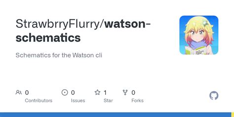 Github Strawbrryflurrywatson Schematics Schematics For The Watson Cli