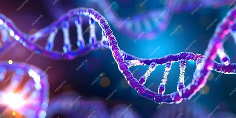 Illustration Of Dna Replication And Genetic Inheritance In Scientific Biology Concept Scientific