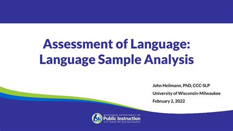 Pdf Assessment Of Language Language Sample Analysis Dokumen Tips