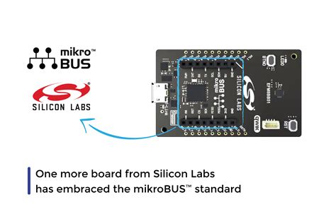 third development board from silicon labs with mikrobus socket