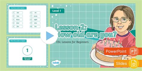 Esl Beginners Lesson 2 Esl Questions About Age Presentation