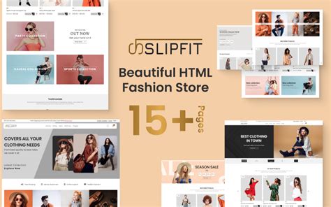 Slipfit Premium Ecommerce Fashion Store Html Template Responsive