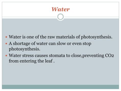 Factors Affecting Rate Of Photosynthesis Pptx