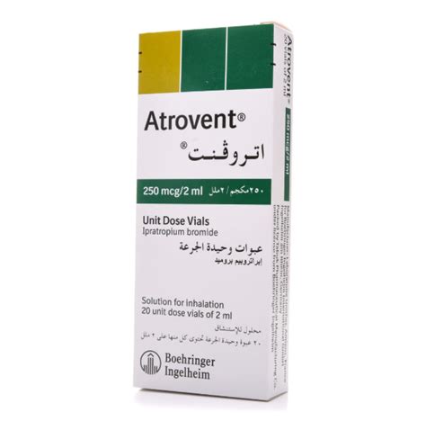 Atrovent Nebuliser Solution 20s 250mcg 1ml