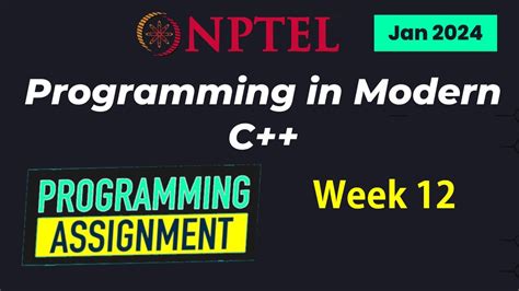 Nptel Programming In Modern C Week 12 Programming Assignments Jan