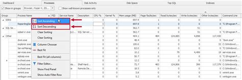 sql sentry data grids and filters