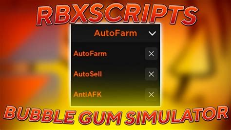 Bubble Gum Simulator Gui Scripts Roblox Bubble Gum Simulator Autofarm Script Hack 2021 Youtube
