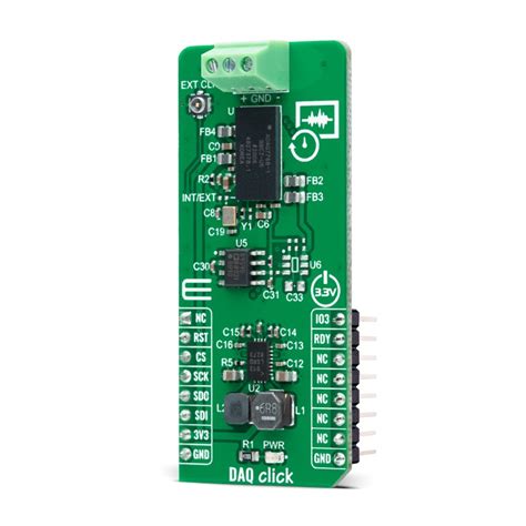 DAQ Click ADAQ Based Data Acquisition Module MIKROE