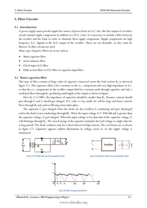 Inductor Capacitor Inductor Filter