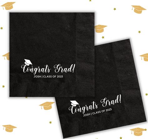 Graduation Party Napkins Class Of 2024 Graduation Beverage Napkins 2024 Graduation Cocktail