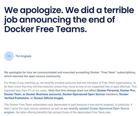 สรุปจากเรื่อง docker is deleting open source organisations
