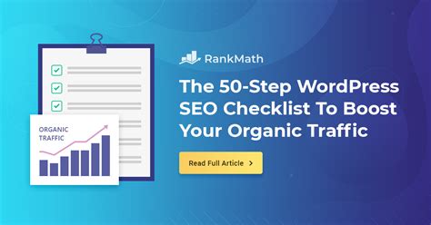 The 50 Step Wordpress Seo Checklist To Boost Your Organic Traffic In