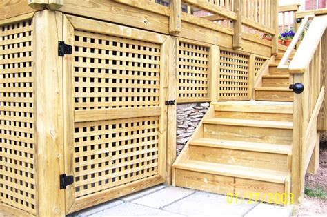 Lattice Underpinning Ideas Latticework PT Wooden Square Decks Backyard Outdoor Backyard