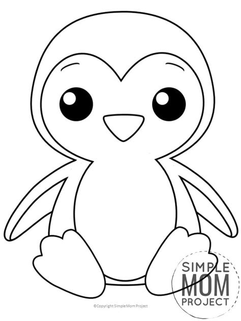 Penguin Coloring Pages Free Printable