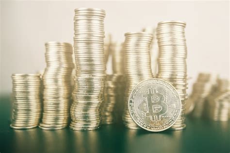 Premium Photo Large Amount Of Bitcoin