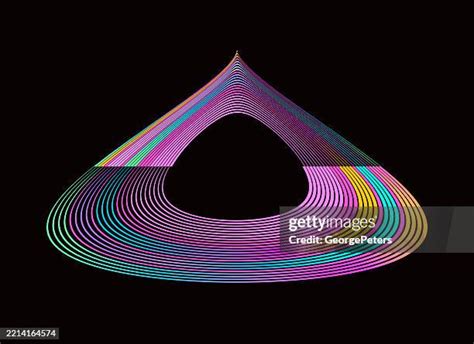 Water Drop Shape With Concentric Stripes High Res Vector Graphic