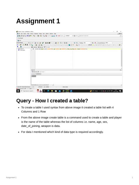 assignment 1 pdf table database data management