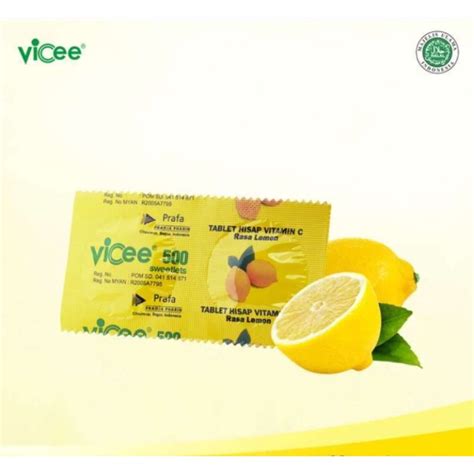 Jual Vicee 500mg Vitamin C Tablet Shopee Indonesia