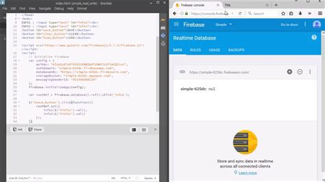 Firebase Database Simple Write And Read Youtube