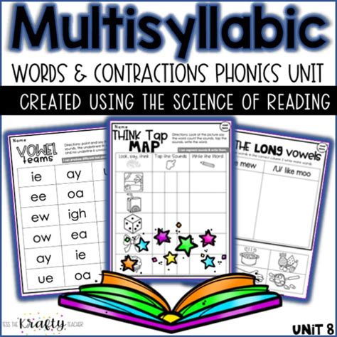 Multisyllabic Words Roll And Read Contractions With Not Anchor Chart