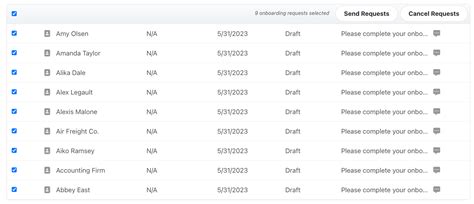 Batch Actions For Onboarding Requests Verivend