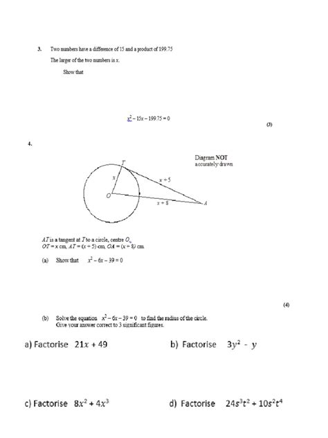 Mathematic Questions Pdf