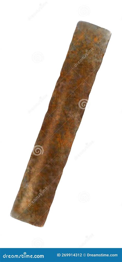 Slash Symbol Vintage Antique Text Isolated 3d Rendering Stock Illustration Illustration Of