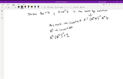 solved let a ξ 𝐛 in other words ξis the solution to the linear system