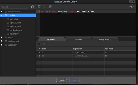 Database Custom Query Vs Database Paged Query Need Help Wappler