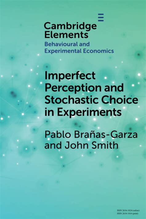 imperfect perception and stochastic choice in experiments elements in