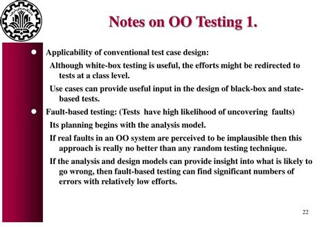 Ppt Object Oriented Testing Powerpoint Presentation Free Download