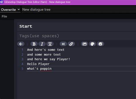 Using Custom Player Name In Yarn Dialogue How Do I Gdevelop Forum