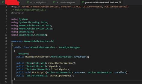 Unity Game Engine How To Integrate Huawei Account Kit Stack Overflow