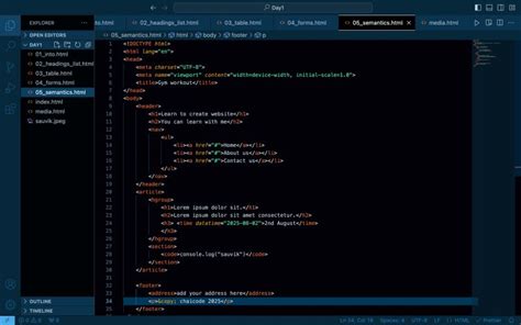 Day1 Html Learningjourney Frontendlearning 100daysofcode