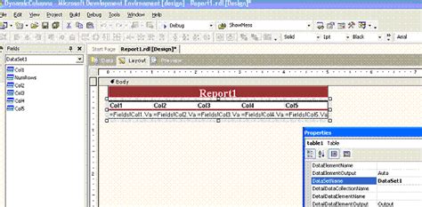 sql reporting services with dynamic column reports codeproject