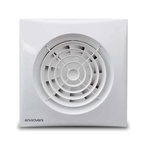 Envirovent Sil100t Silent White Timer Extractor Fan Ip45 100mm 240v