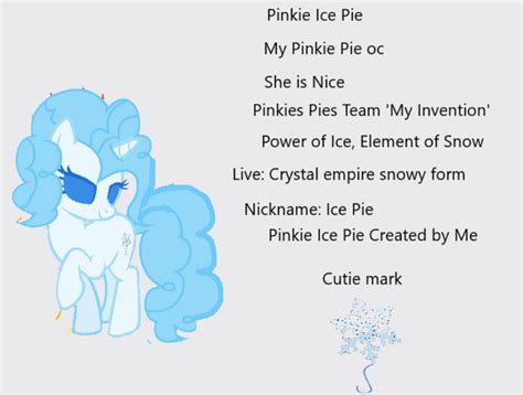 Pinkie Ice Pie Descrip By Pinkienaturepie On Deviantart