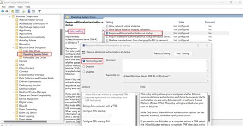 Fix The Group Policy Settings For Bitlocker Startup Options Are In