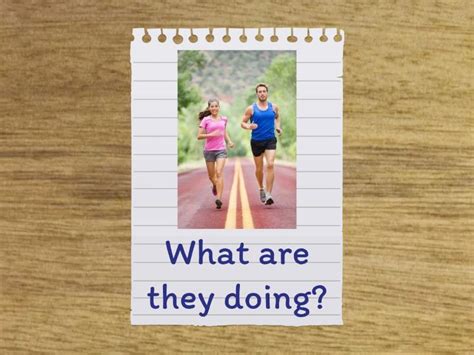 Present Continuous Flash Cards