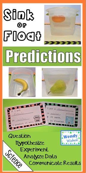 Sink Or Float Science Experiment Journal Science Experiments Experiments Easy Teaching