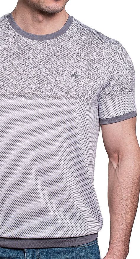 Светло-серая мужская футболка Caporicco с коротким рукавом | Men shirt ...