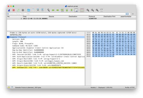 Convert Diameter Msg Hex String To Wireshark Pcap Jarek Hartman