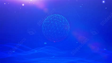 Blue Technology Light Effect Powerpoint Background For Free Download